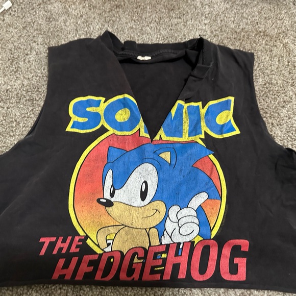 Tops | Sonic The Hedgehog Crop Top | Poshmark